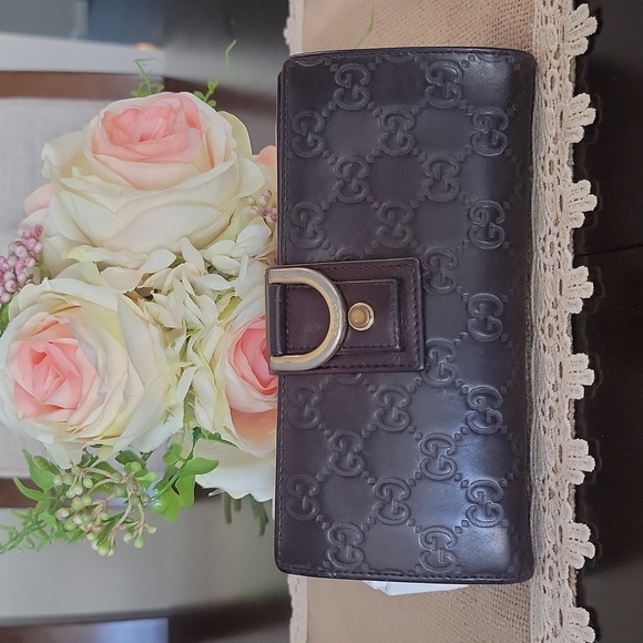 Gucci | Bags | Authentic Gucci Guccisima Long Compact Wallet | Poshmark